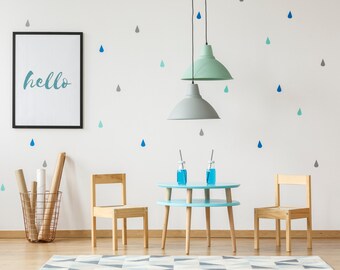 Rain Wall Decals - Etsy