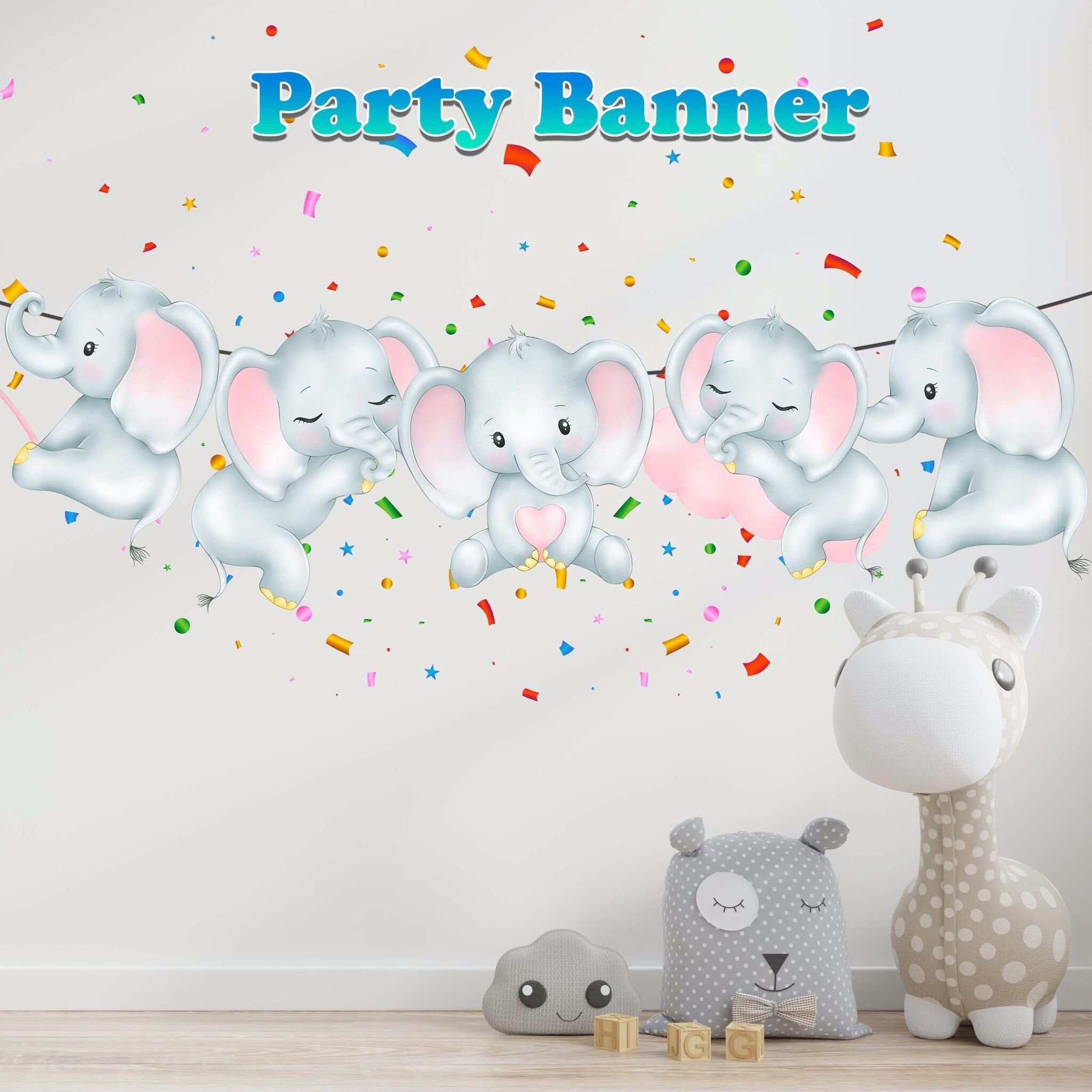 Cartoon Elephant Banner