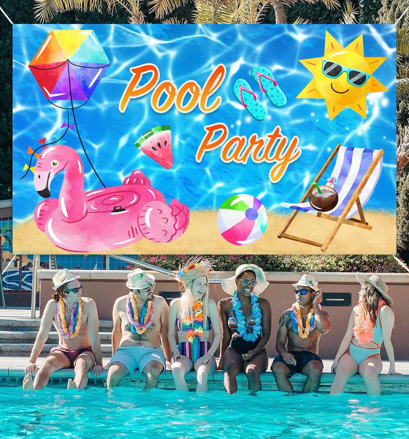 5x3ft Pool Party Backdrop for Birthday Party Decoration. - Etsy