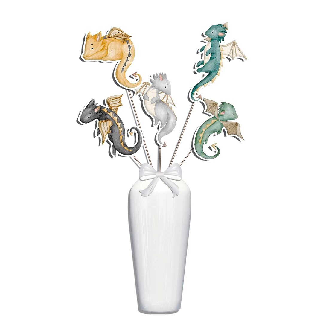 Dragons Centerpieces for Kids | Baby Shower , Dragon Birthday Party ...