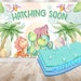 5x3ft Dino 'hatching Soon' Backdrop Prehistoric Delight for Baby ...