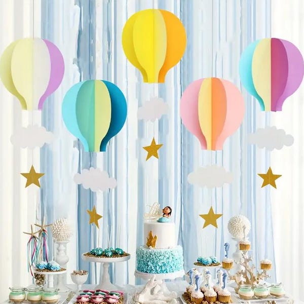 3d Hot Air Balloon - Etsy