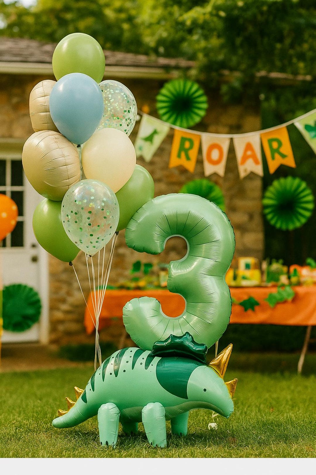 Dinosaur Balloon Set – Dino Party Decorations for Kids – T-rex ...