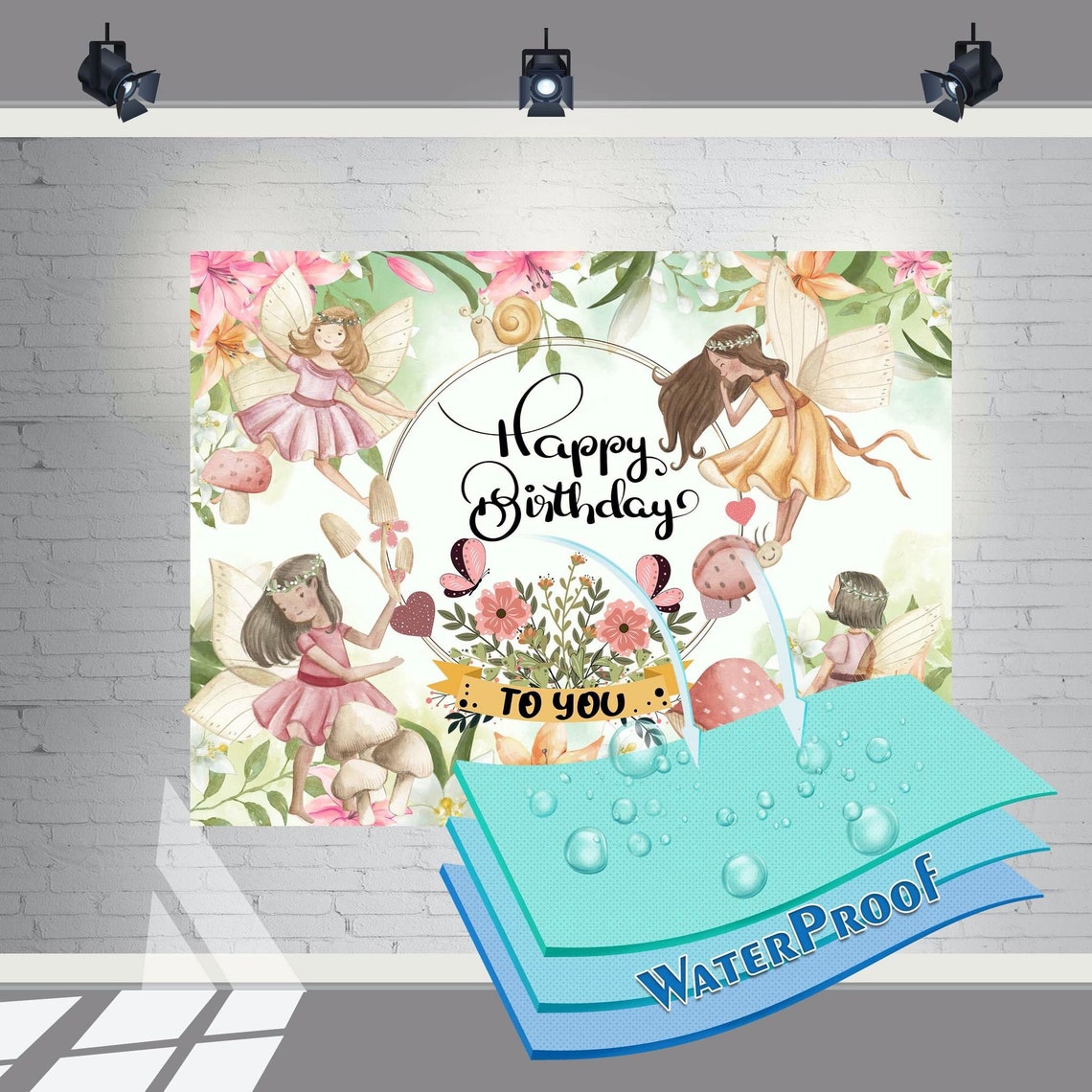5x3ft Fairy Backdrop for Birthday Party Decoration. Girl | Etsy