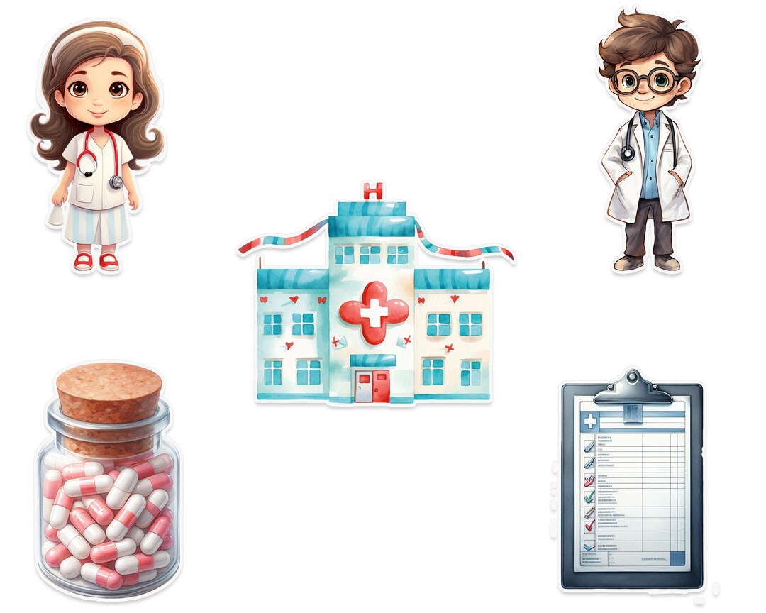 Healthcare Hero Wall Stickers Doctor, Nurse, Hospital & Medical Decal ...