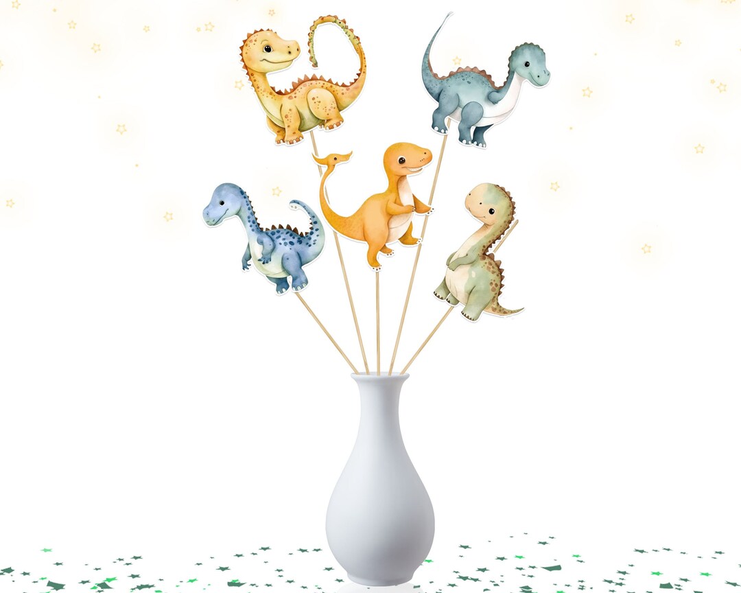 Set of 5 Dragons Centerpieces for Baby Shower and Birthday Enchanted ...