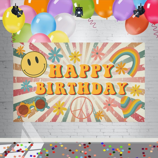 Groovy Party Backdrop - Etsy