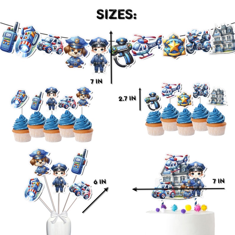 Police Party Decor Set - Exciting Law Enforcement Celebration for ...