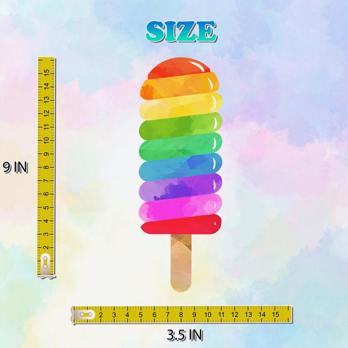 Popsicle Birthday Banner Cute Ice Cream Friends Party Supplies - Etsy