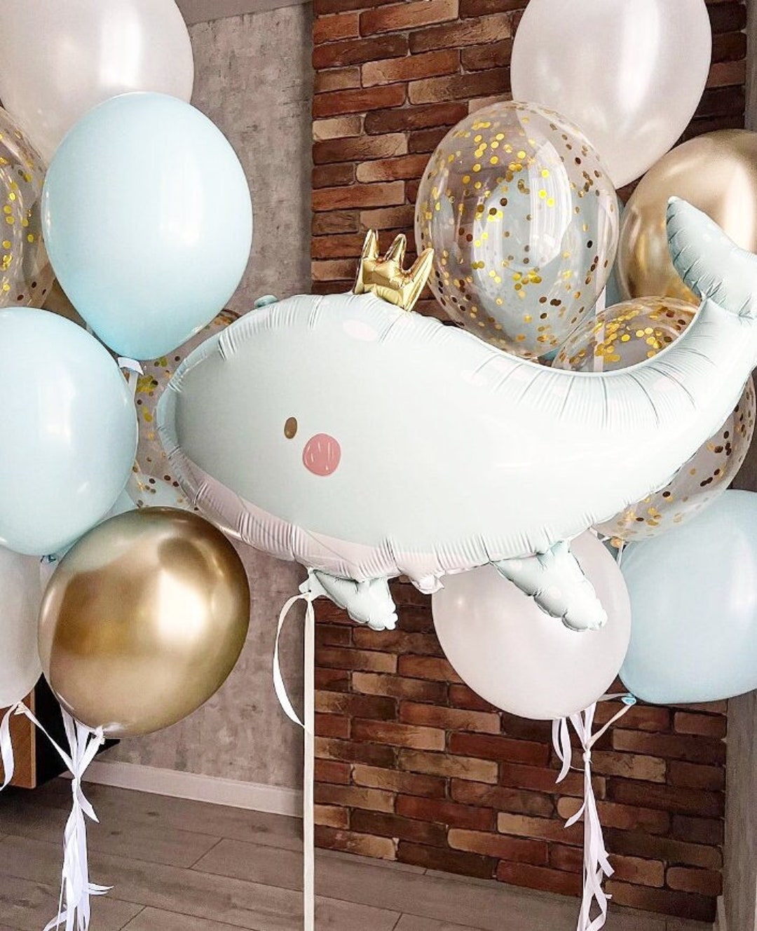 Charming Pastel Whale Balloon Set - Perfect for Birthday Parties and ...