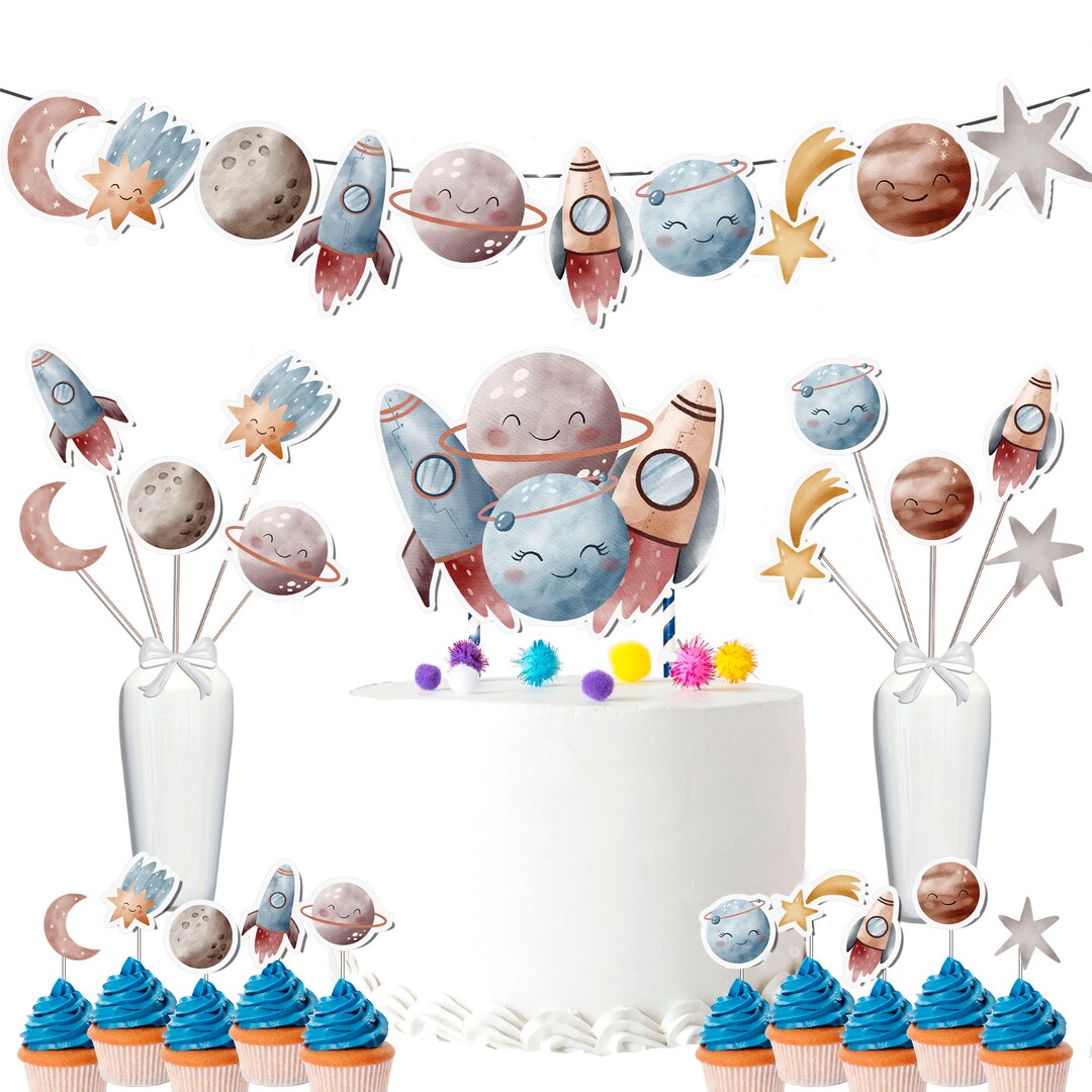 Solar System Party Decor Set Cosmic Celebration for Birthdays & Baby ...
