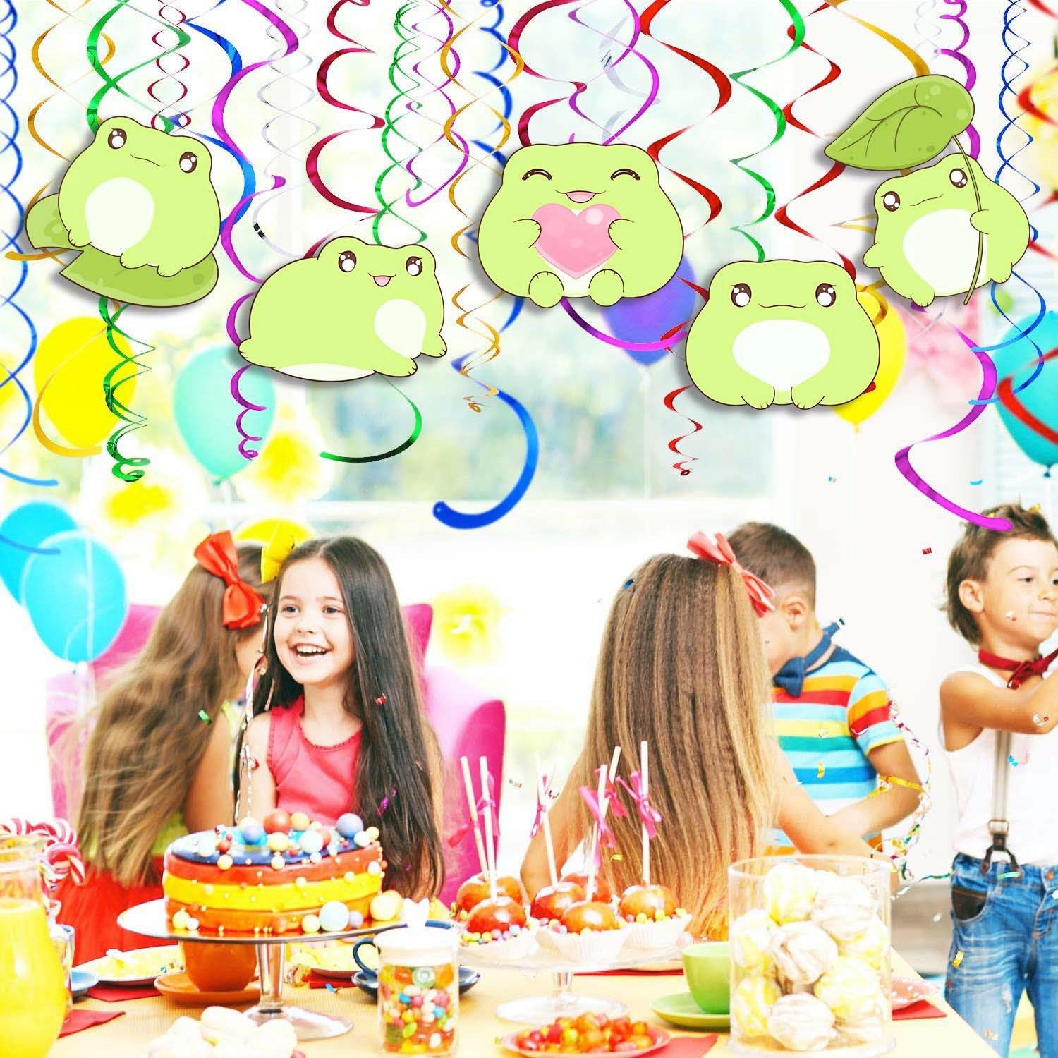 Kawaii Frog Streamers Birthday Decorations for Kids Frogs - Etsy