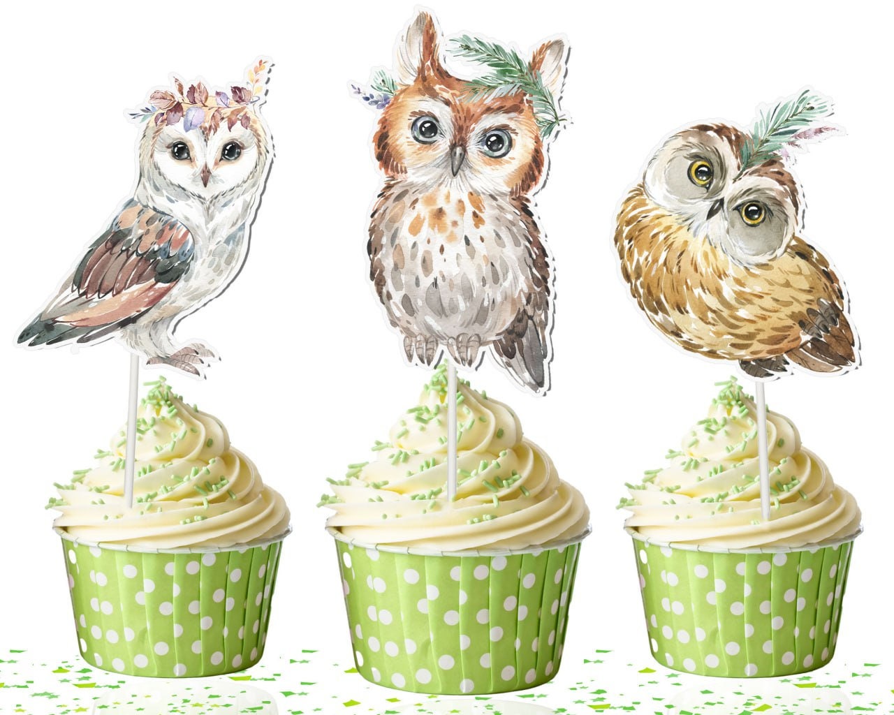 Owl Cupcake Toppers