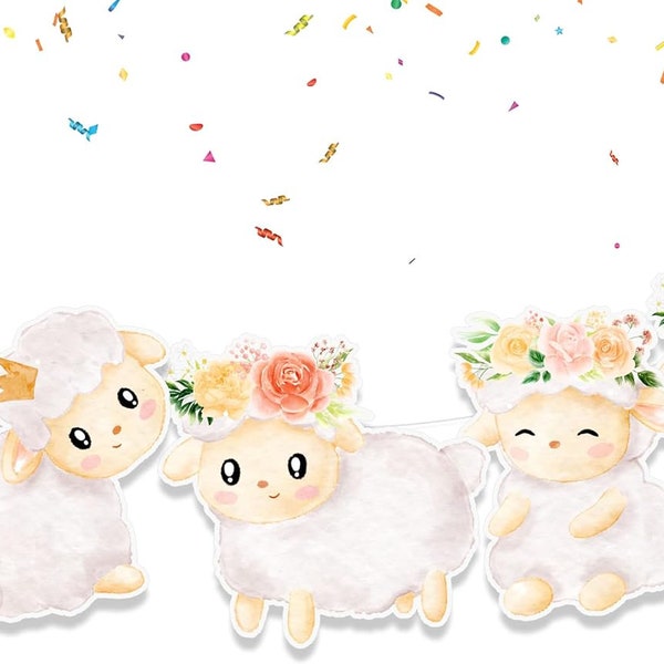 Lamb Banner - Etsy