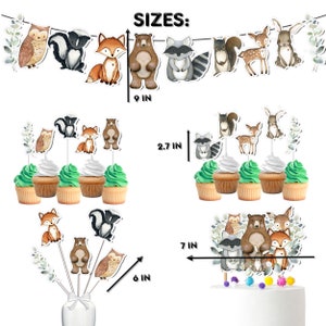 Woodland Animals Party Decor Set - Enchanting Forest Celebration for ...