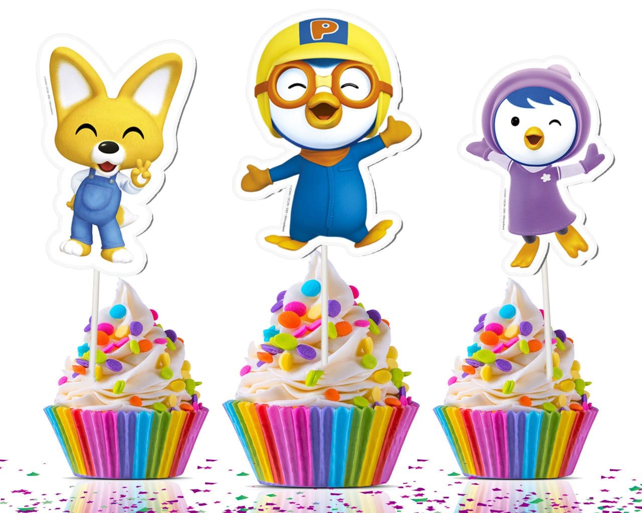 Pororo And Friends Cake