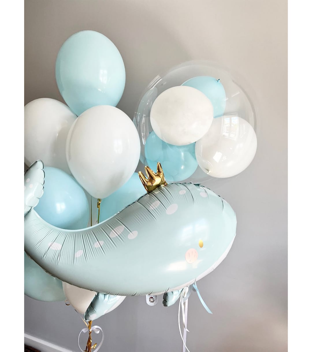 Whale Pastel Balloon Set for Birthday Party/baby Shower - Gentle Sea ...