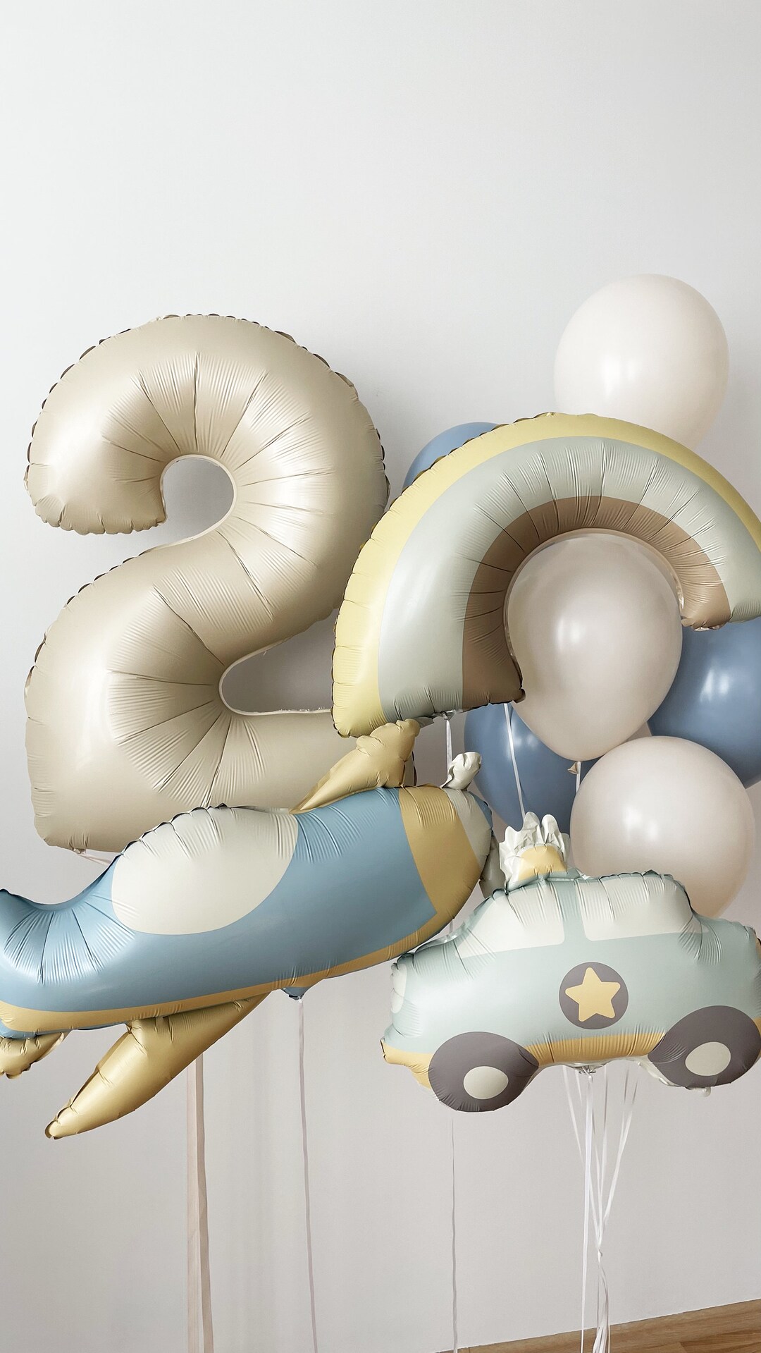 Number 2 & Car Balloon Set | Perfect for Toddler Birthday Parties ...
