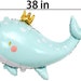 Majestic Blue Whale Balloon Set With Oceanic Hues for Baby Showers and ...