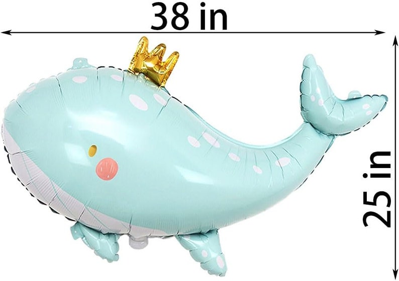 Whale Pastel Pink Balloon Set for Birthday Party & Baby Shower - Gentle ...