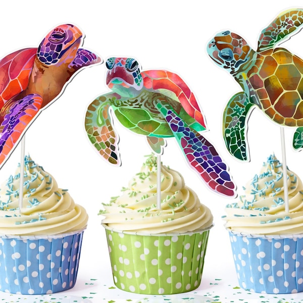 Turtle Cake Topper - Etsy