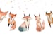 Boho Fox Birthday Decorations Banner Boho Woodland Foxes Party Supplies ...