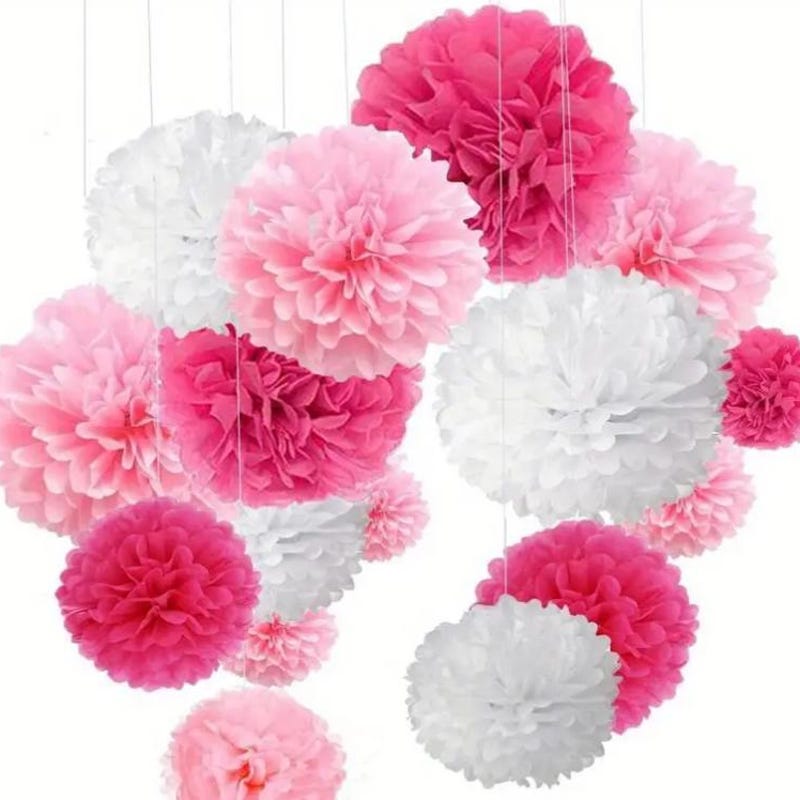 Pink Pom Puff - Etsy