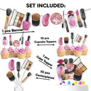Complete Makeup Party Supplies Set - Ideal for Glamorous Baby Showers ...