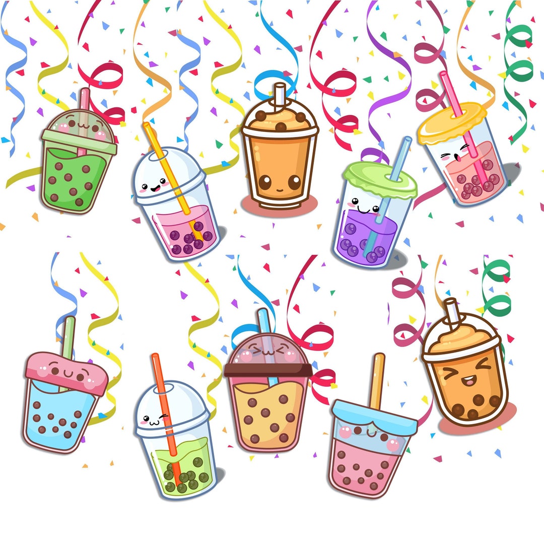 Boba Pool Party Streamers Birthday Decorations for Kids - Etsy