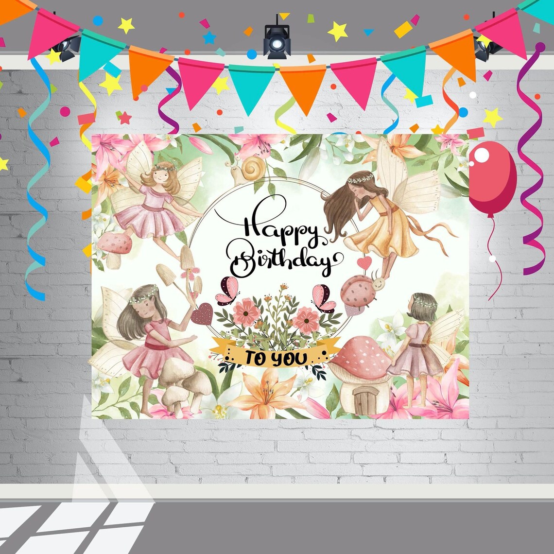 5x3ft Fairy Backdrop for Birthday Party Decoration. Girl | Etsy