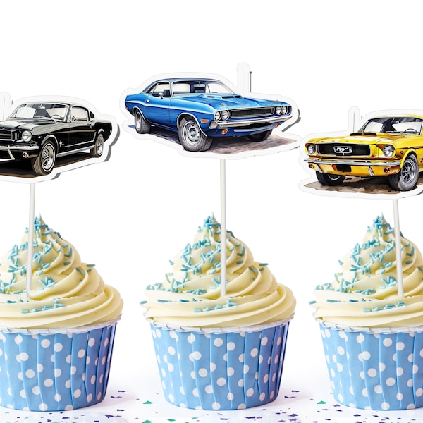 Cars Cupcake Toppers - Etsy