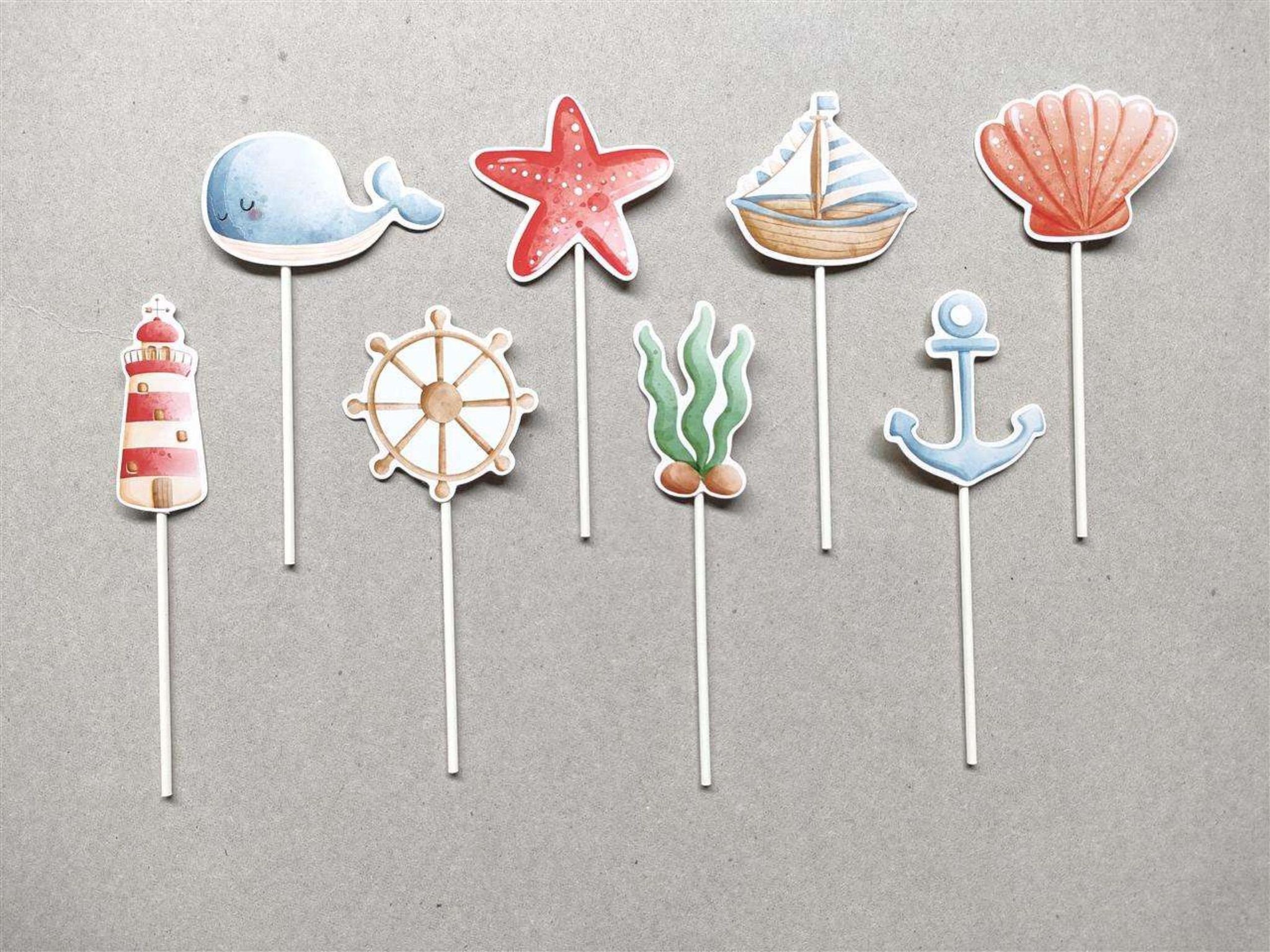 Under the Sea Birthday Banner Watercolor Whales Ocean Party - Etsy