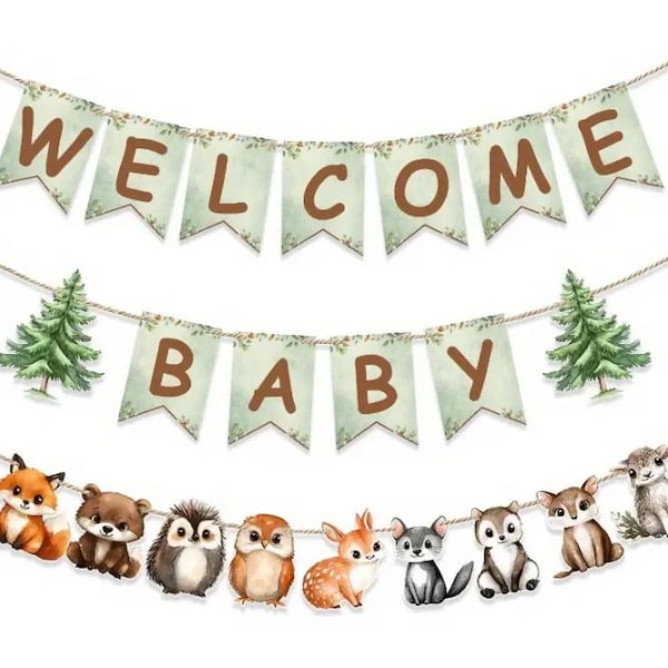 Woodland Banner - Etsy