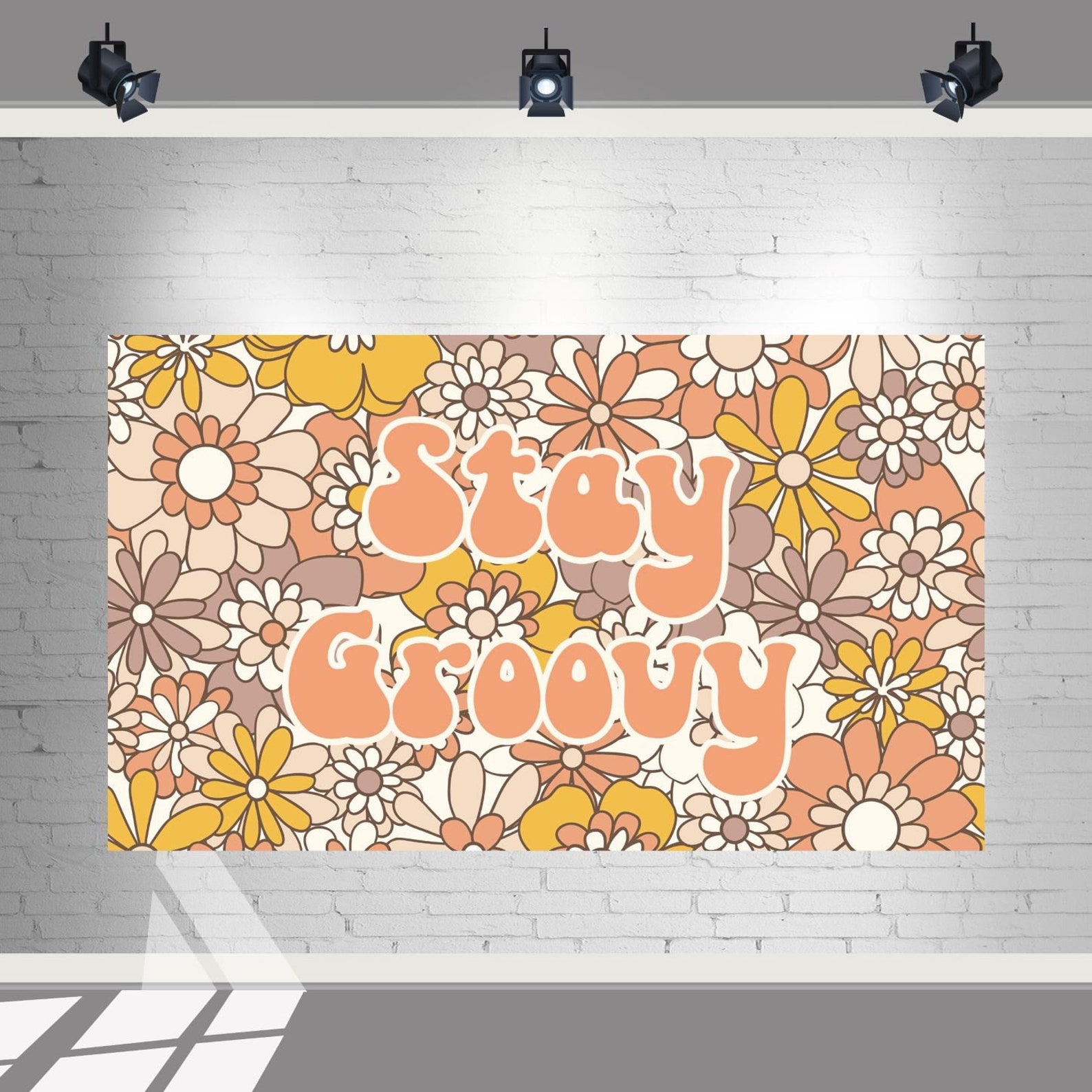 5x3ft Stay Groovy Baby Shower Backdrop Party Decoration. Retro - Etsy