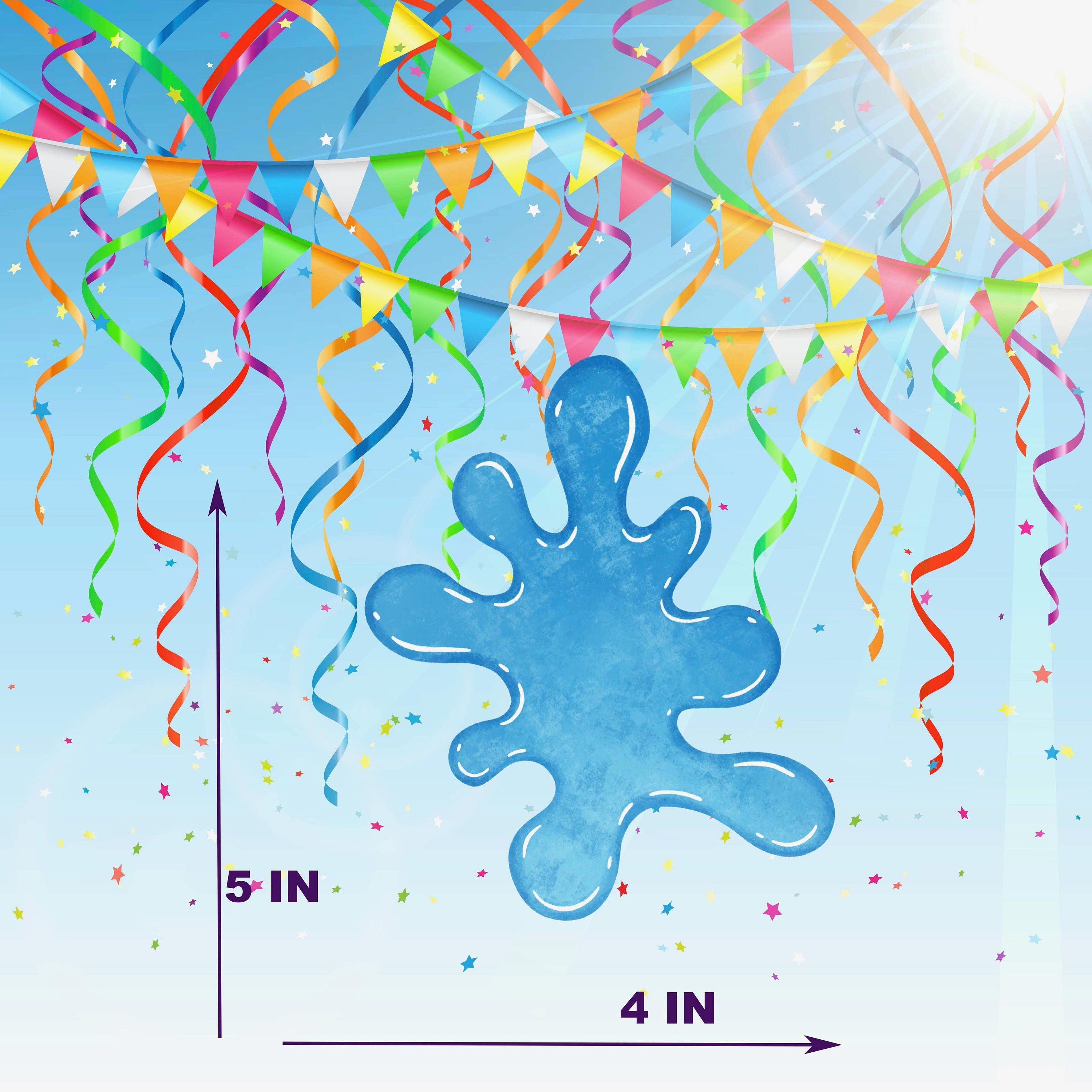 Slime Splats Swirls for Kids Slime Hanging Ceiling Streamers | Etsy