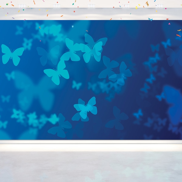 Blue Butterfly Backdrop - Etsy