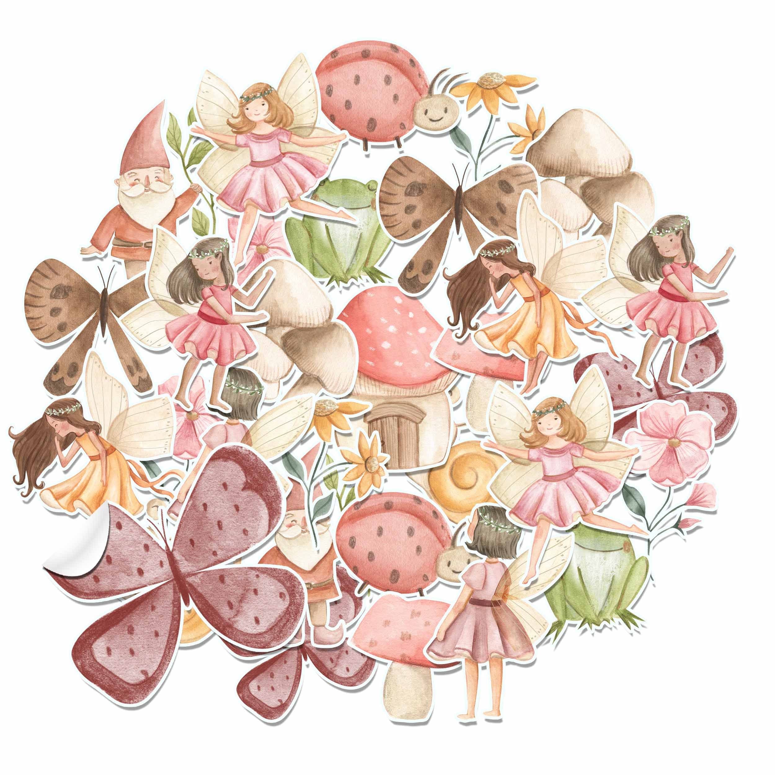 20 Pcs Fairy Stickers Garden Vinyl Decals Case Phone - Etsy