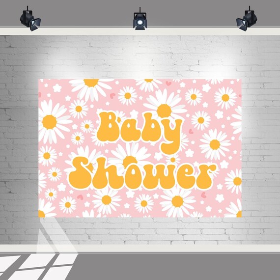 5x3ft Groovy Baby Shower Backdrop Party Decoration. Retro - Etsy