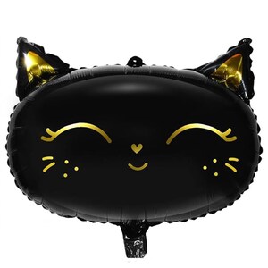 Chic Feline Charm Balloon Set - Sleek Cat Balloons for Parties and ...