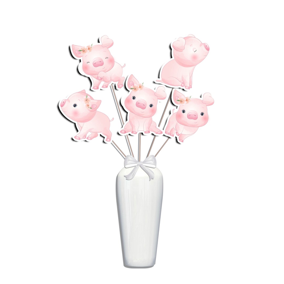 Pig Centerpieces for Baby Shower or Birthday Party Decorations - Etsy