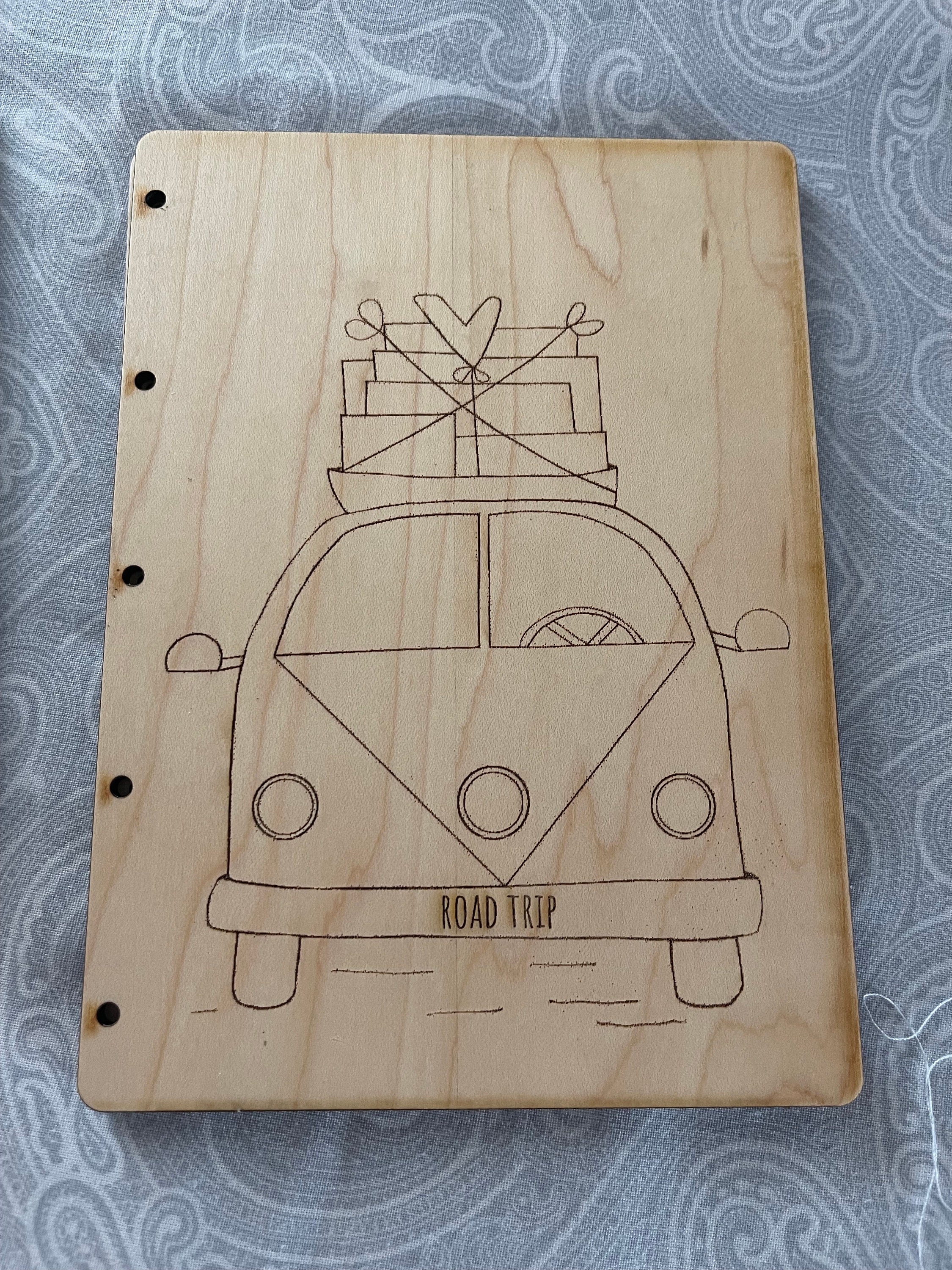 Retro Van Book Cover - Svg Glowforge Ready for Cutting and Engraving - Etsy