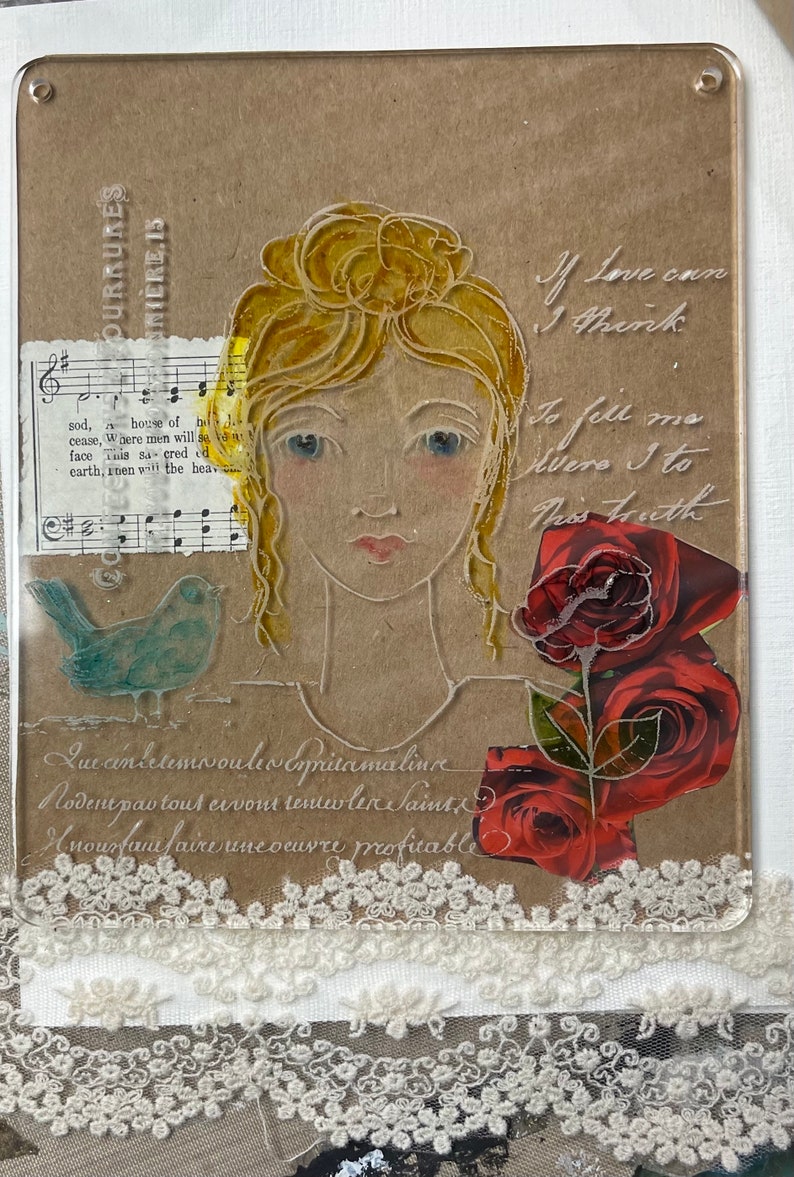 Collage Art Sign Hanging Home Decor Svg Glowforge Ready for Cutting and ...