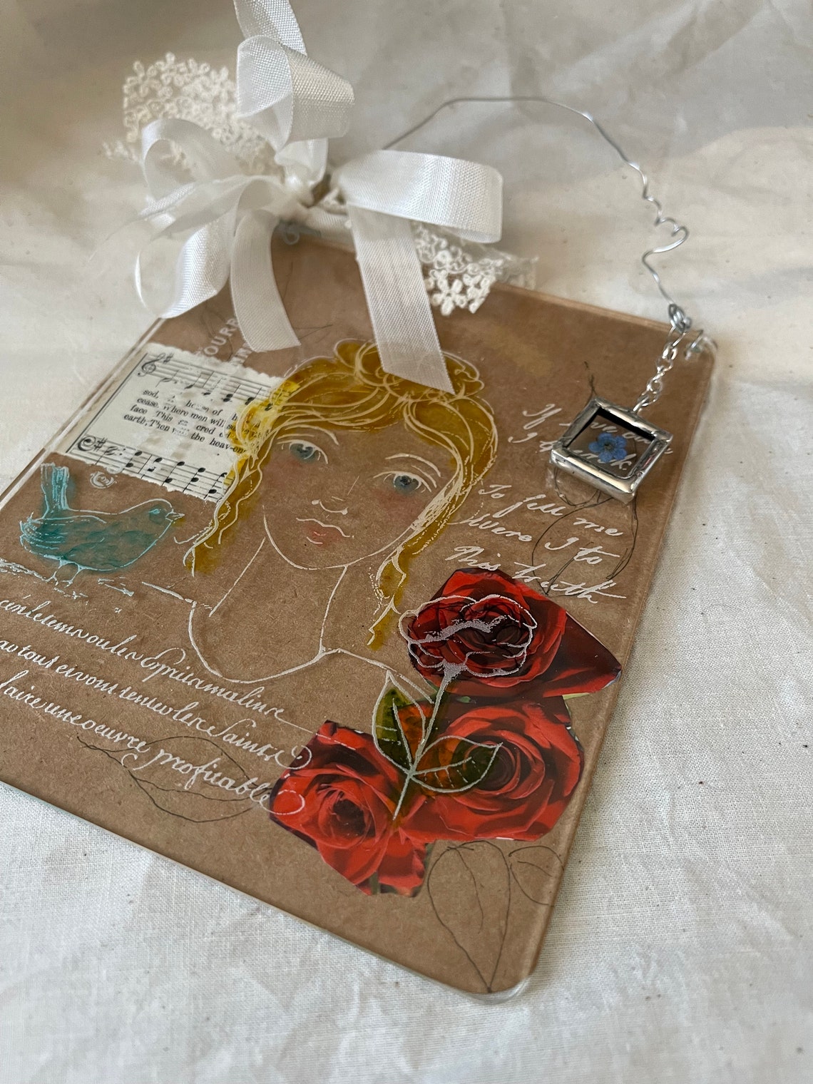 Collage Art Sign Hanging Home Decor Svg Glowforge Ready for Cutting and ...