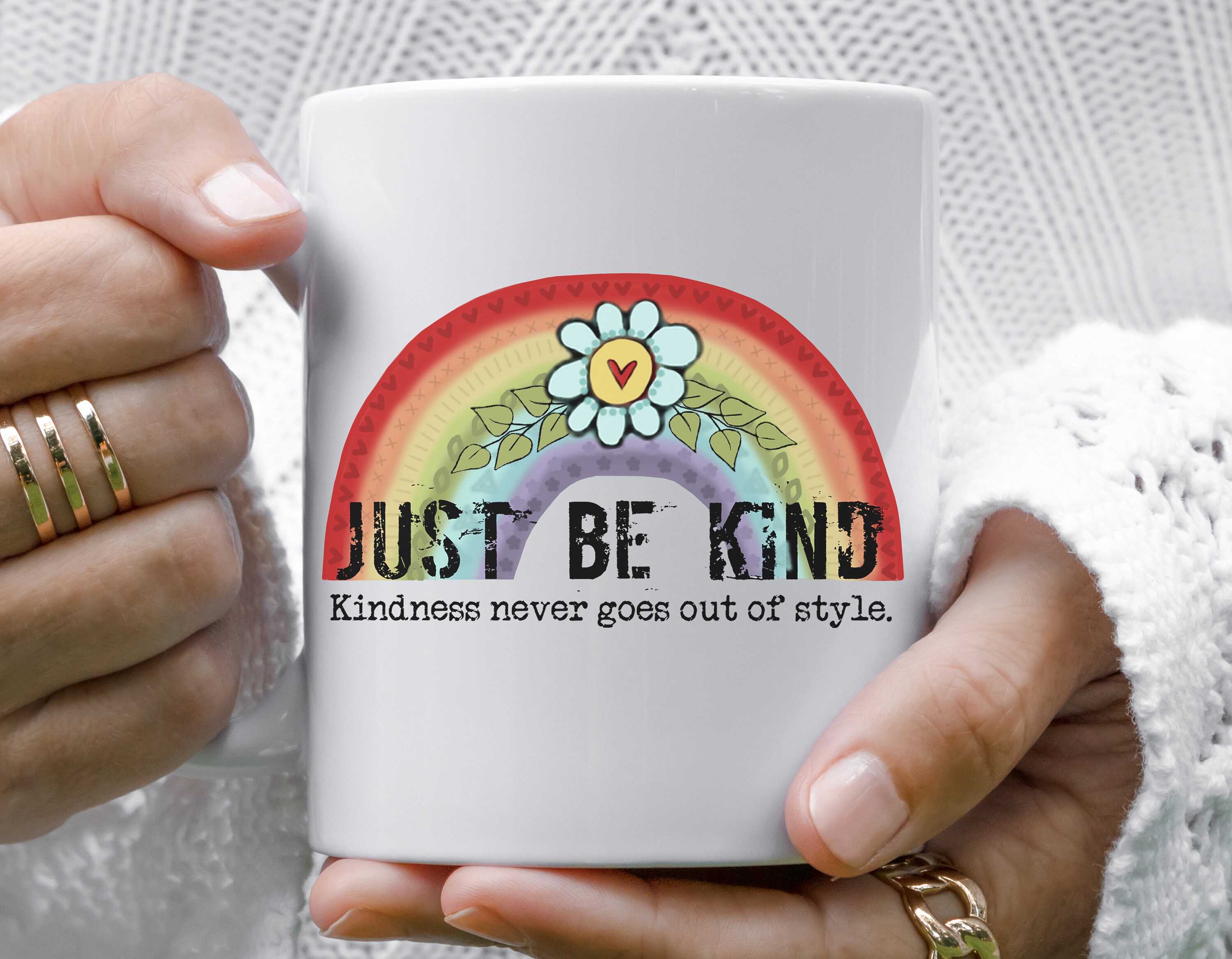Just Be Kind Rainbow-printable or Sublimation Art Jpeg,pdf, and Png ...