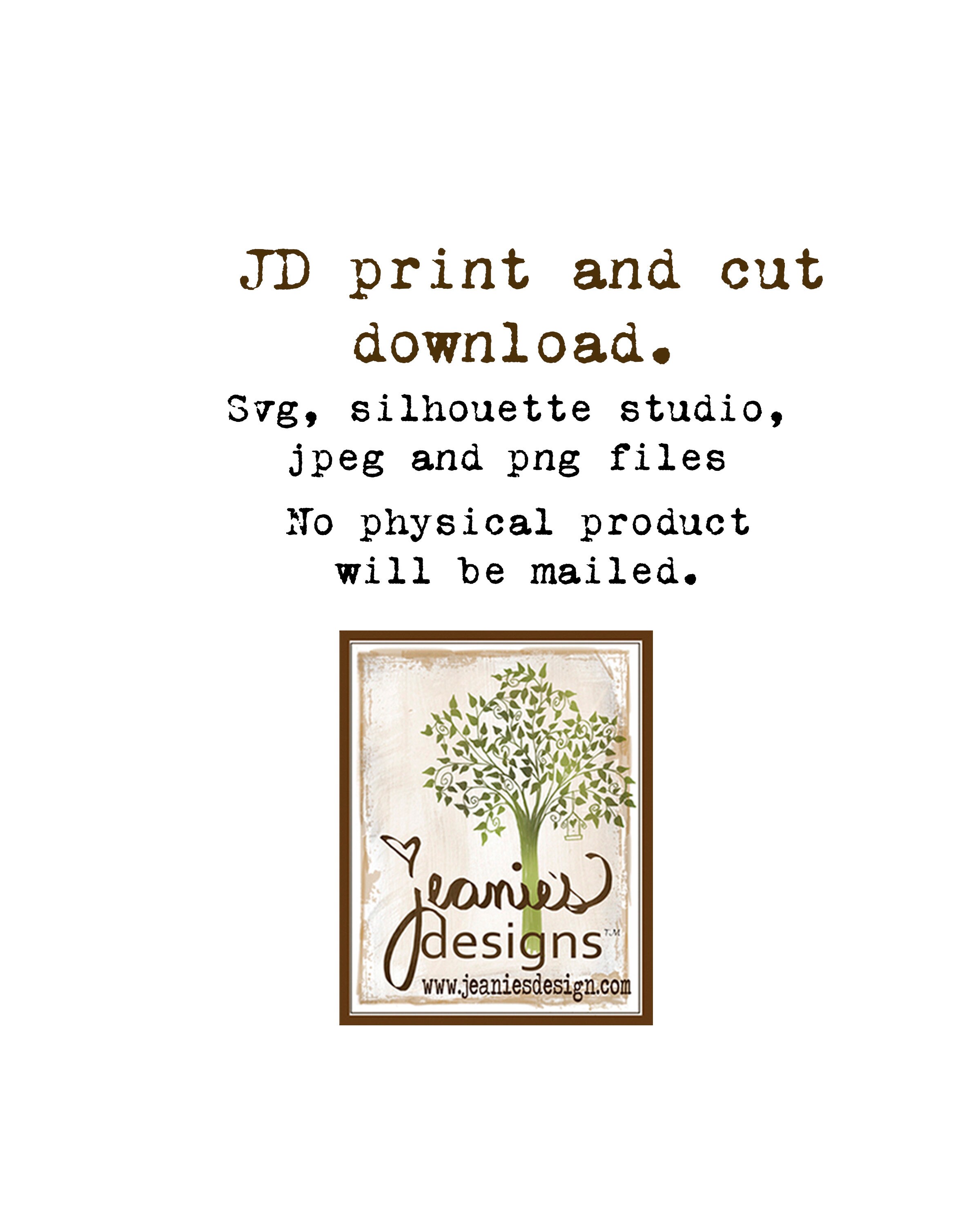 Holidaytree Joy Print and Cut Jpeg Png Svg and Silhouette - Etsy