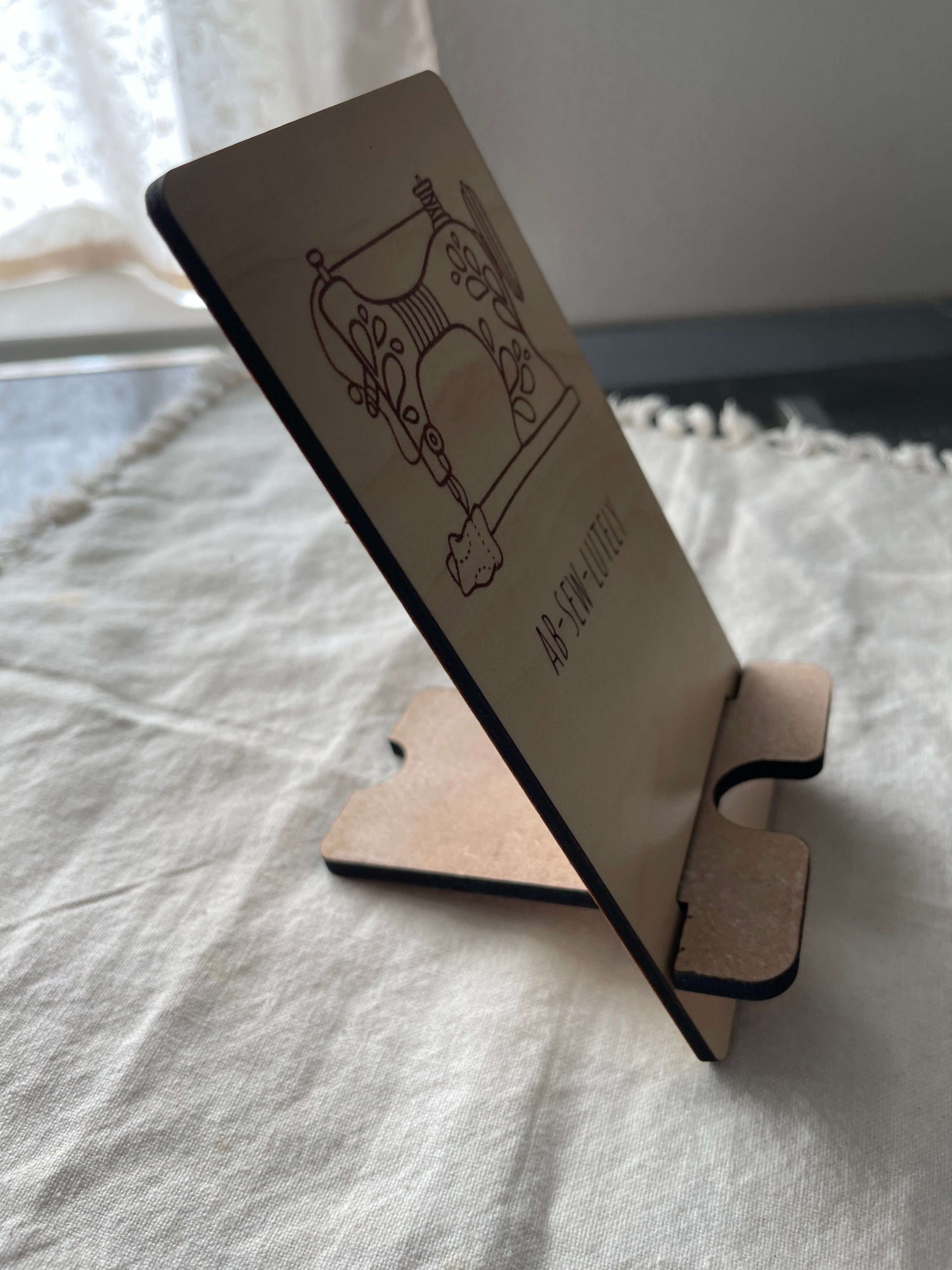 Cell Phone Holder SVG Cut File With Paisley Sewing Machine Engraved ...