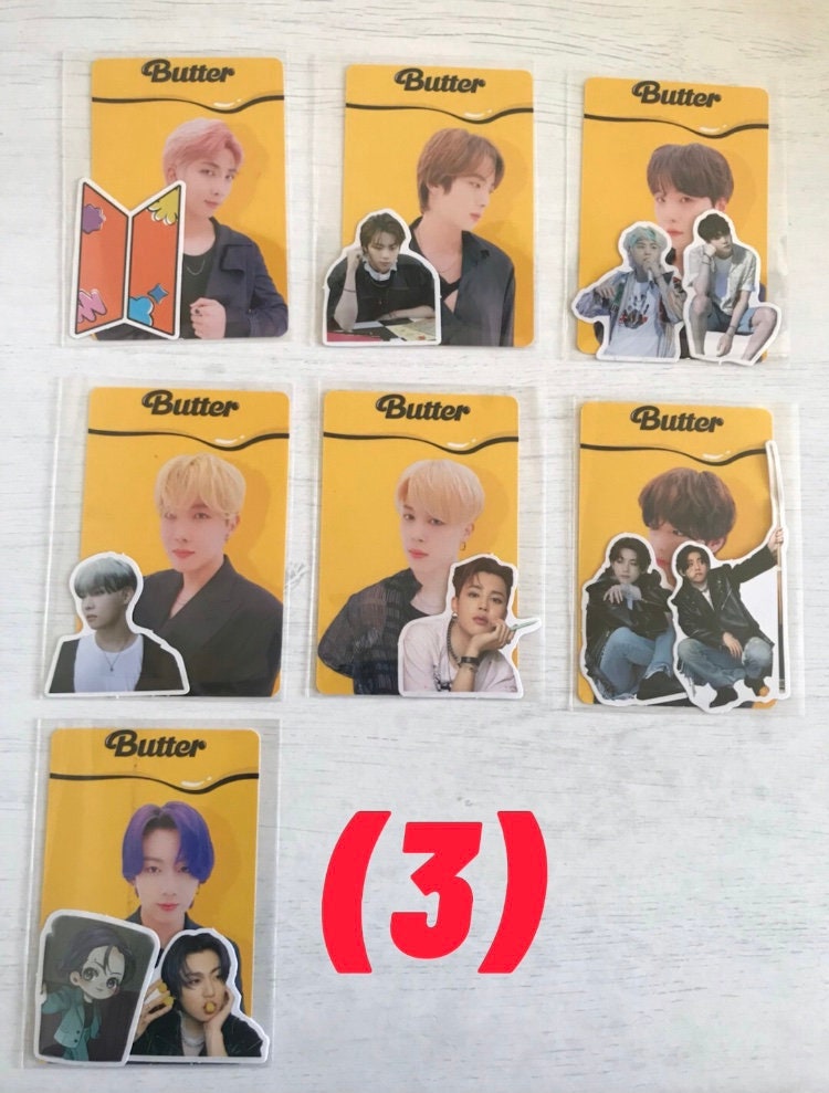 BTS Butter unofficial Photocards With Photocard Sleeves and Stickers ...