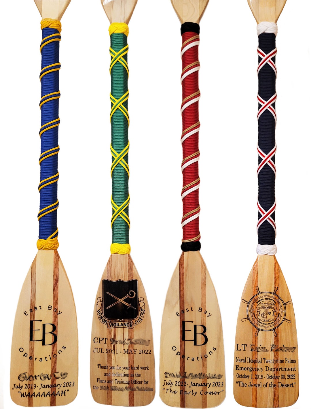 Wrapped and Engraved Paddle - Etsy