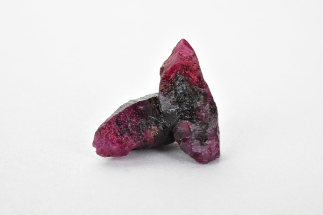 Rare 3.53ct Red Twin Ruby Crystals Cluster Corundum , Raw Ruby Corundum ...