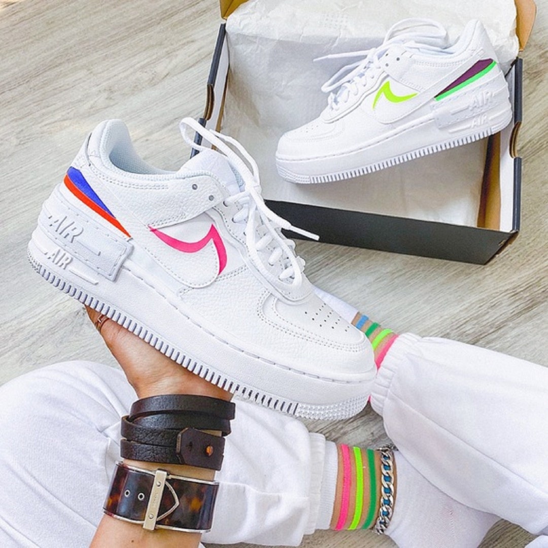 Nike Custom Reflective Air Force 1 Sneaker - Etsy